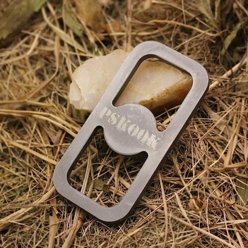 【PSKOOK】火打ち石セットレビュー無骨な着火入門に最適！火吹き棒も付属 - ぶらりキャンプブログ